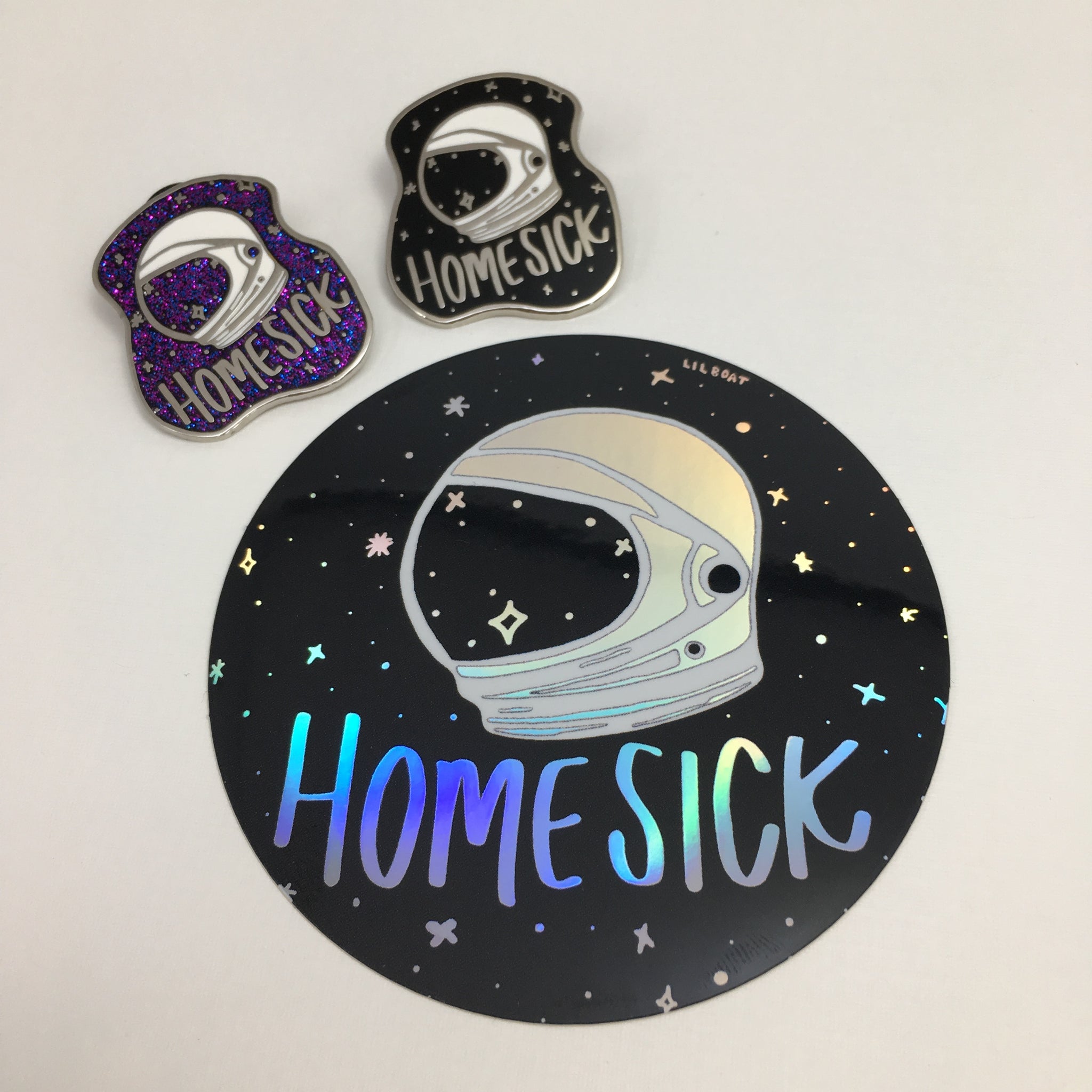 Homesick - Holographic Vinyl Sticker – Lil Boat Boutique